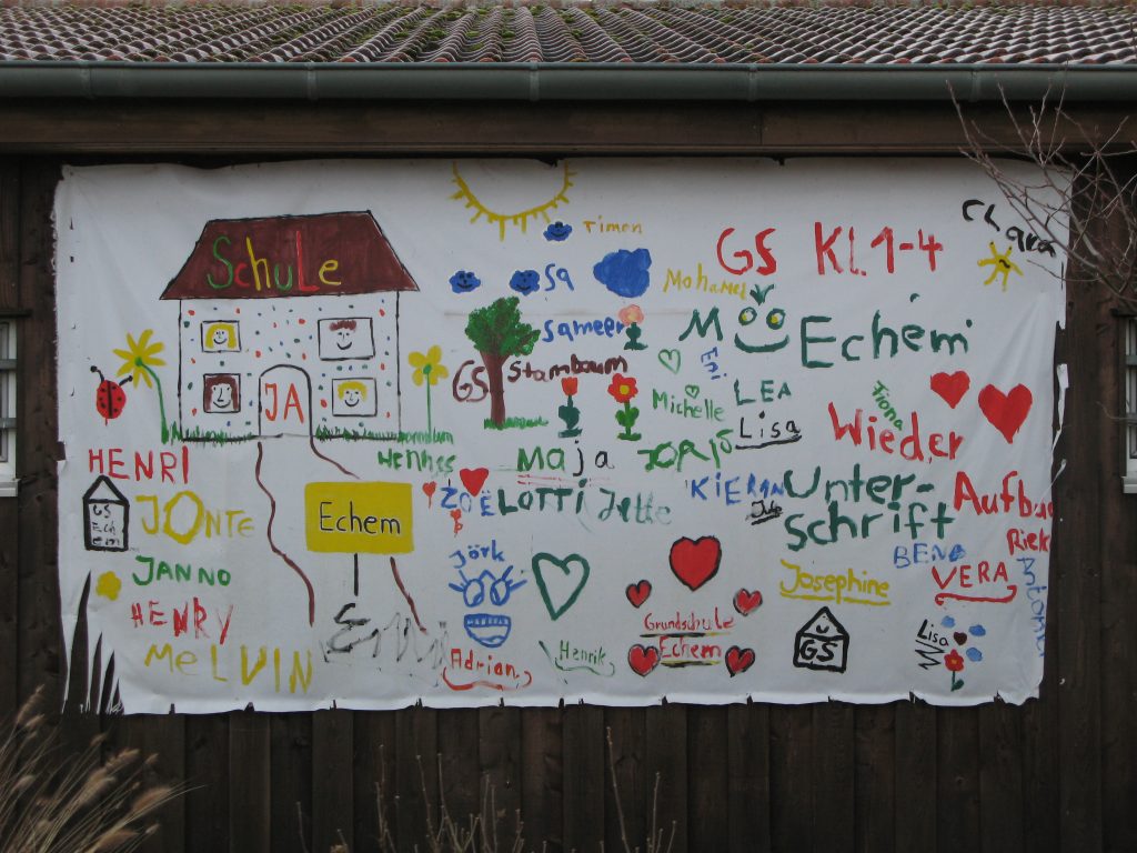 Schulplakat – Gemeinde Echem