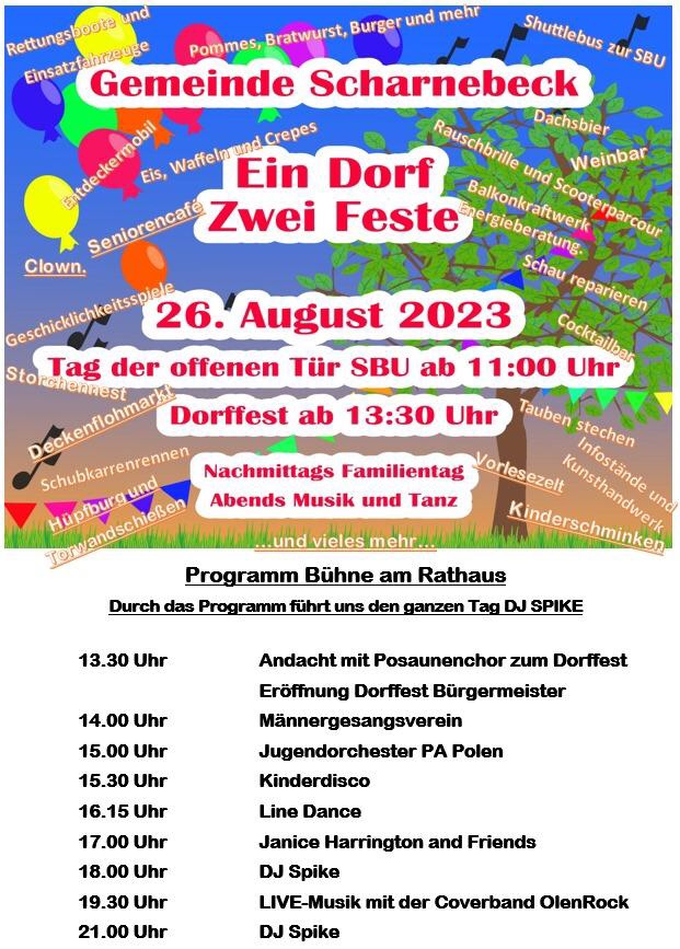 dorffest programm – Gemeinde Echem